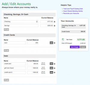 Getting Started with Accounts | Goodbudget